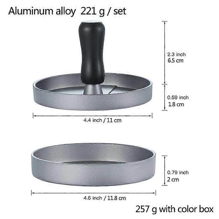 Burger meat press plastic handle meat pie press manual mold aluminum ...