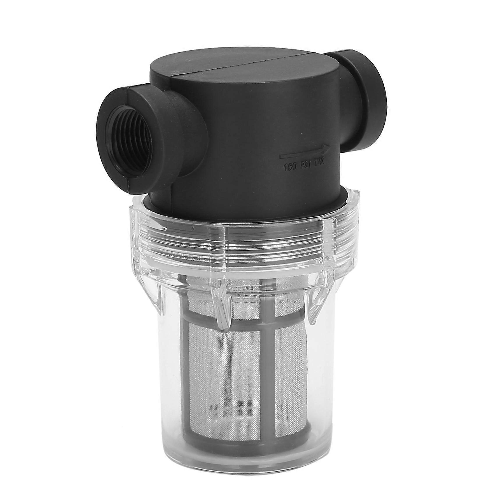 Garden Pond Inline Mesh Strainer Water Pump Filter Irrigation High Flow ...