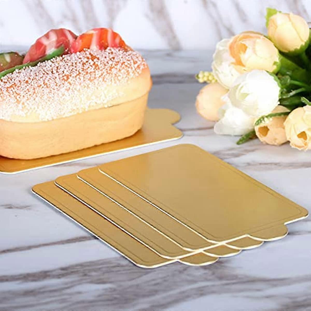 100Pcs Rectangle Mousse Cake Boards, Quarter Sheet Cake Board ...