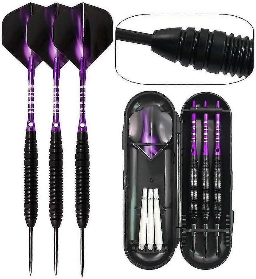 3 Pack Steel Darts Set With Aluminium Shafts And Flights Including Case ...