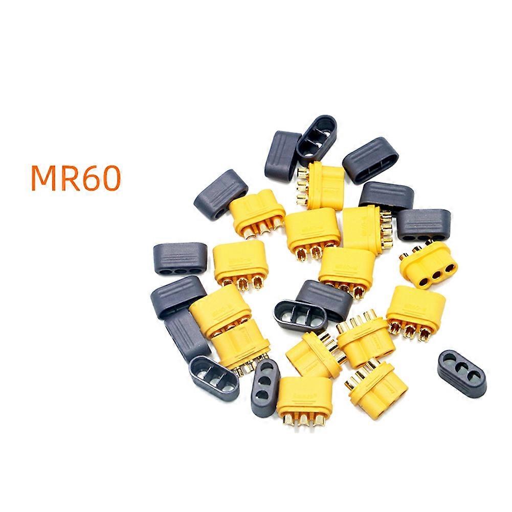 10Pair MR60 MR 60 Fireproof Female Male Three-Core Connector with ...
