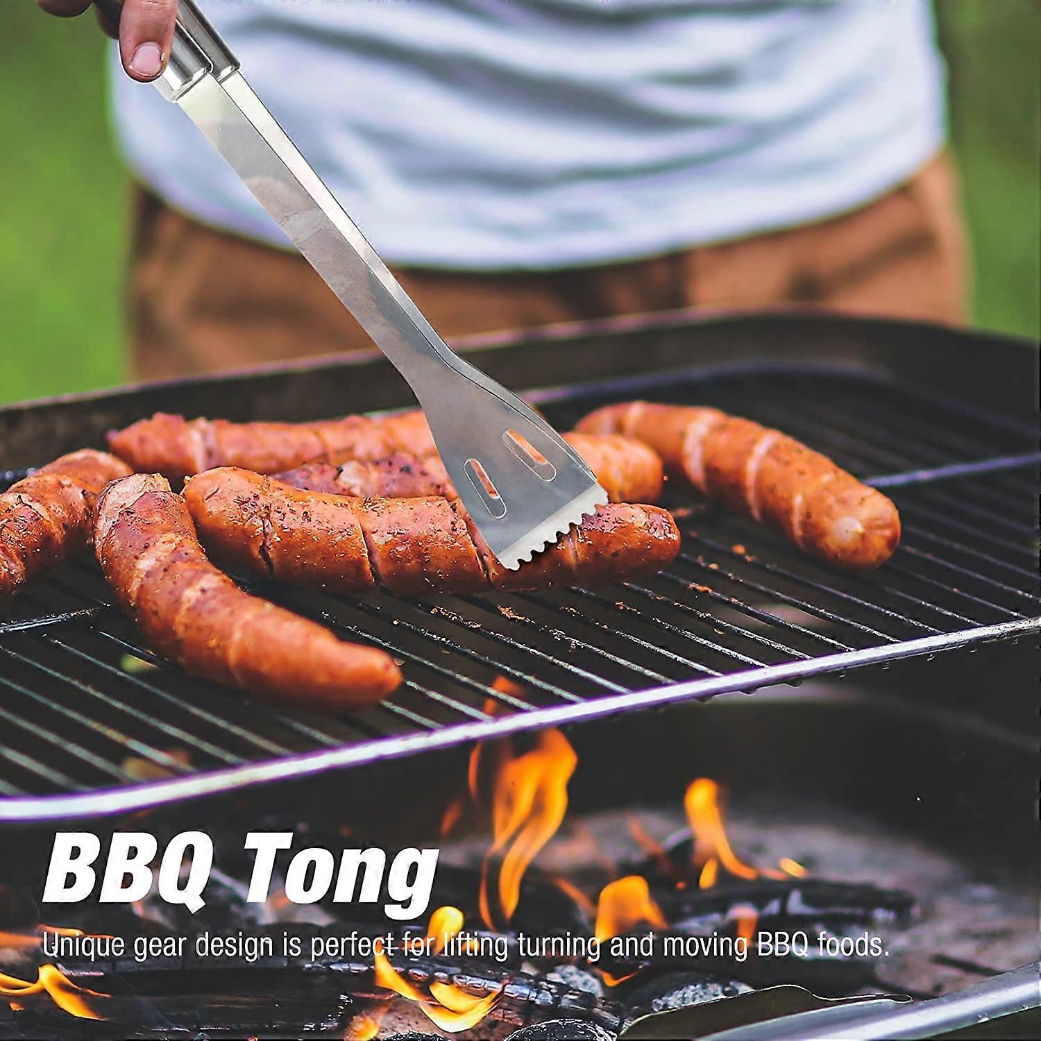 BBQ Tools, 3 Pcs Barbecue Accessories Grill Kit Barbecue Utensils BBQ Grill Tools Set Meat Fork ...