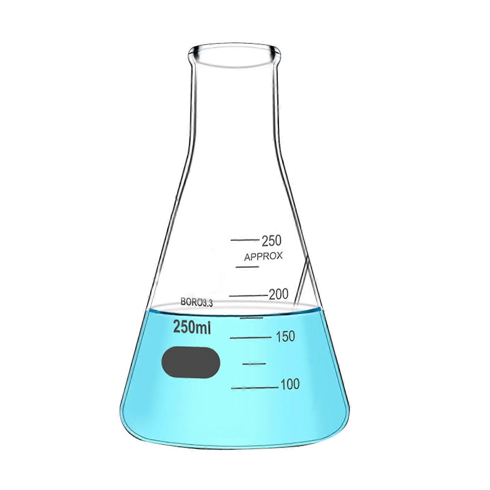 High Temperature Resistant Multiple Flared Open Lab Conical Flask with ...