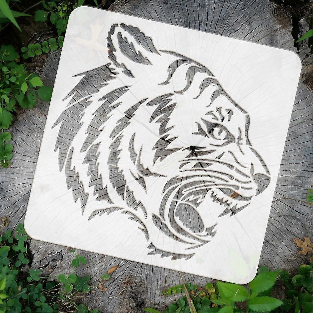 Tiger Painting Stencil 11.8x11.8 inch Large Tiger Head Drawing Template ...