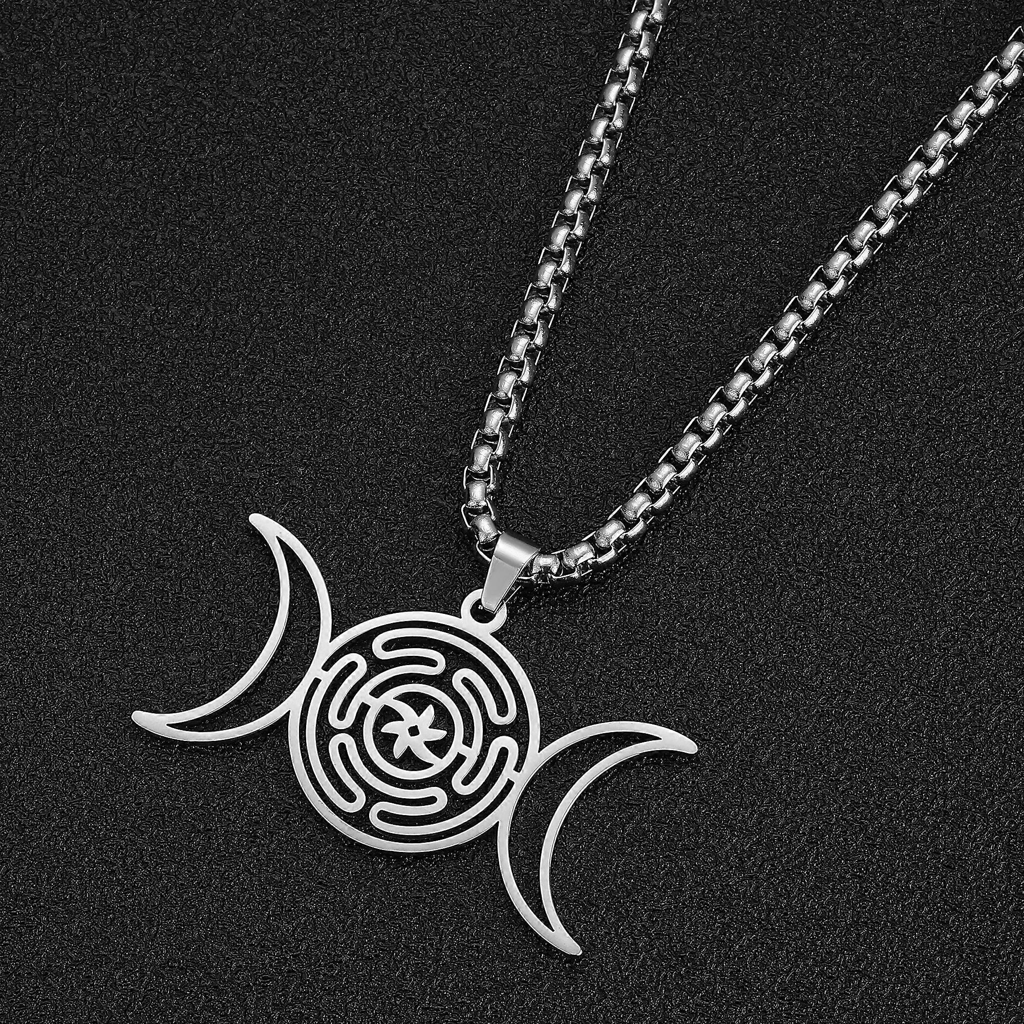 Divination Hekate Wheel Altar Necklaces for Women Witch Wicca Sun ...