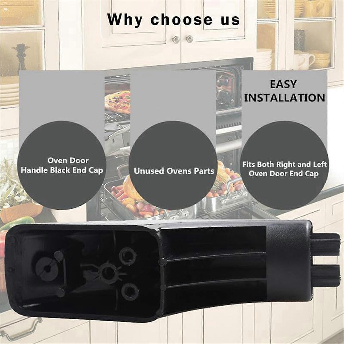 Handle End Cap (Black) Part WB07X10034 Oven Replacement AP3623187 ...