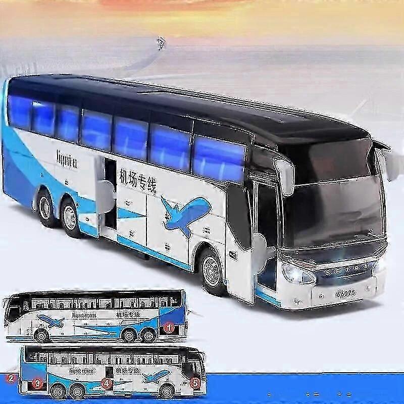 1/50 Setra Luxury Coach Bus Toy Car Diecast Miniature Model Pull Back ...