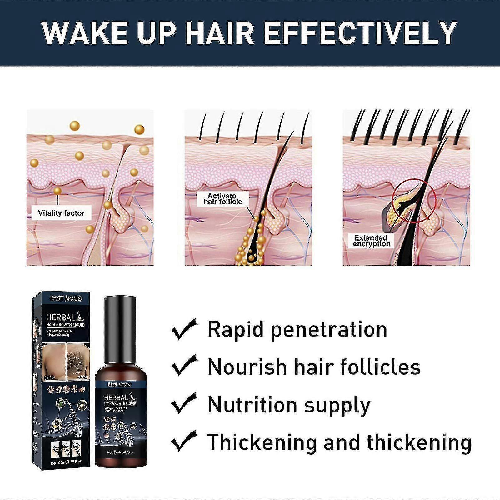 Body Hair Growth Liquid Strong Repair And Maintenance Beard Chest Hair ...