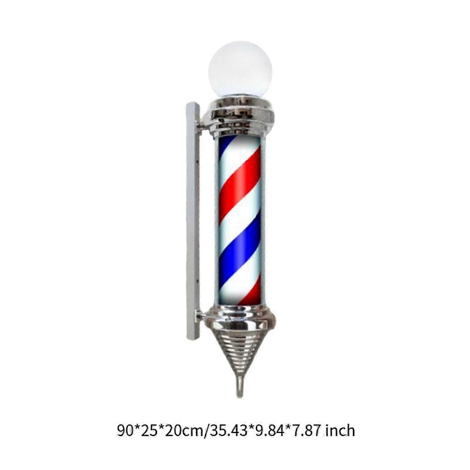 Barber Pole Light Rainproof Barbershop Rotating Light for Hair Salon ...