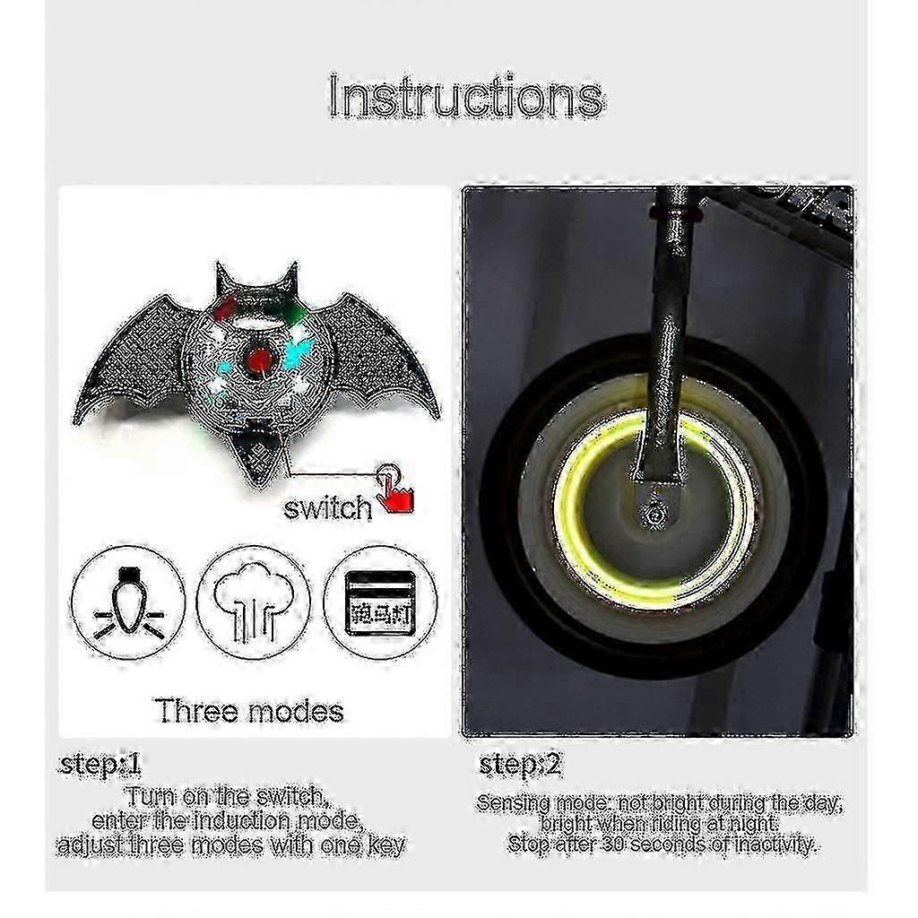 2024 Safety Warning Light, For Kids Balance Bike Led Bicycle Wheel ...