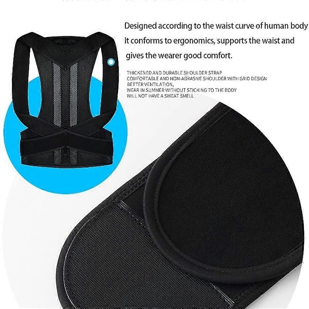 XS-5XL Big Size Posture Corrector Neck Shoulder Back Support Belt Men ...