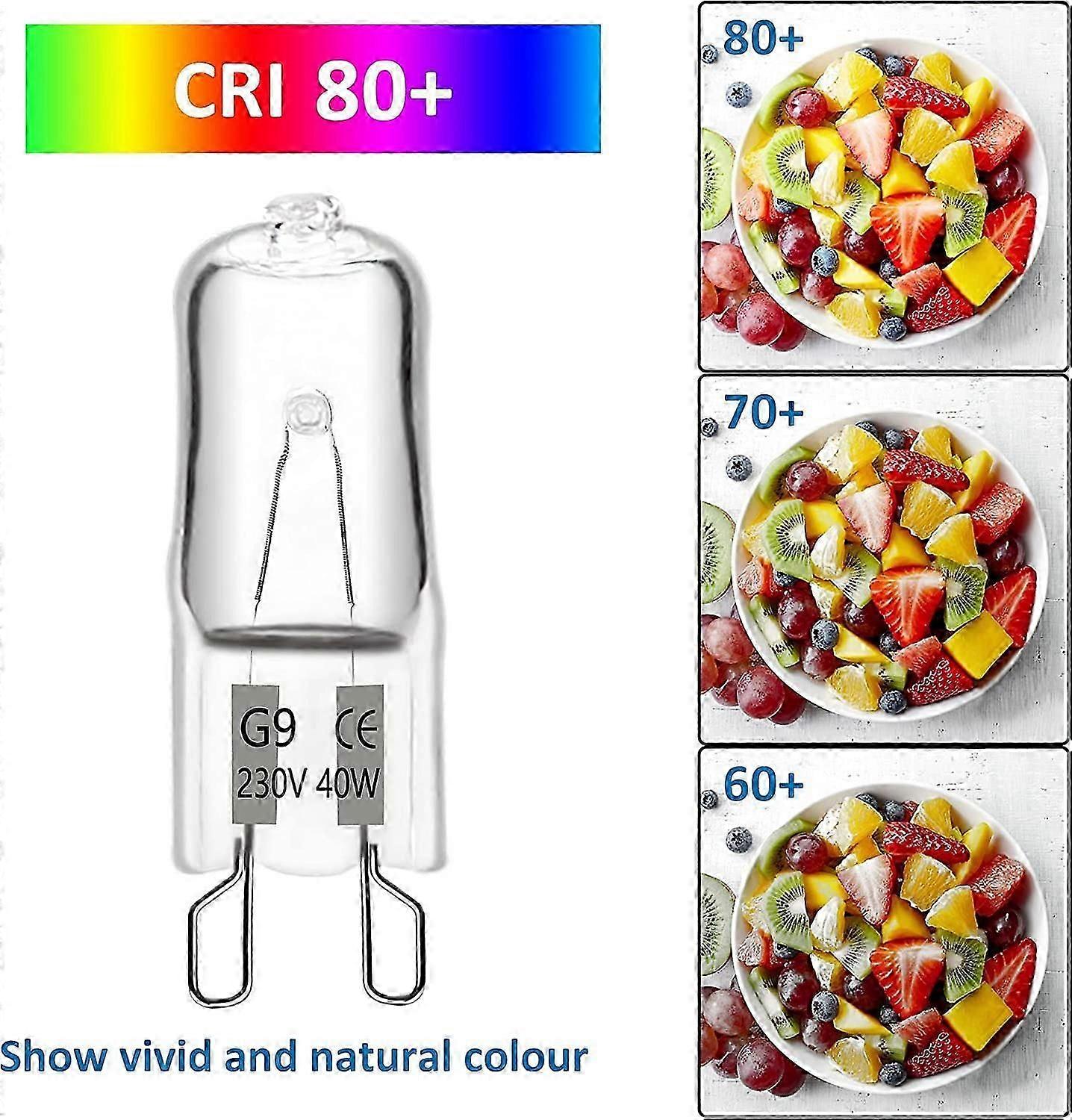 G9 Halogen Bulb 40W 230V,480LM 2900K Warm White Dimmable,G9 Capsule ...