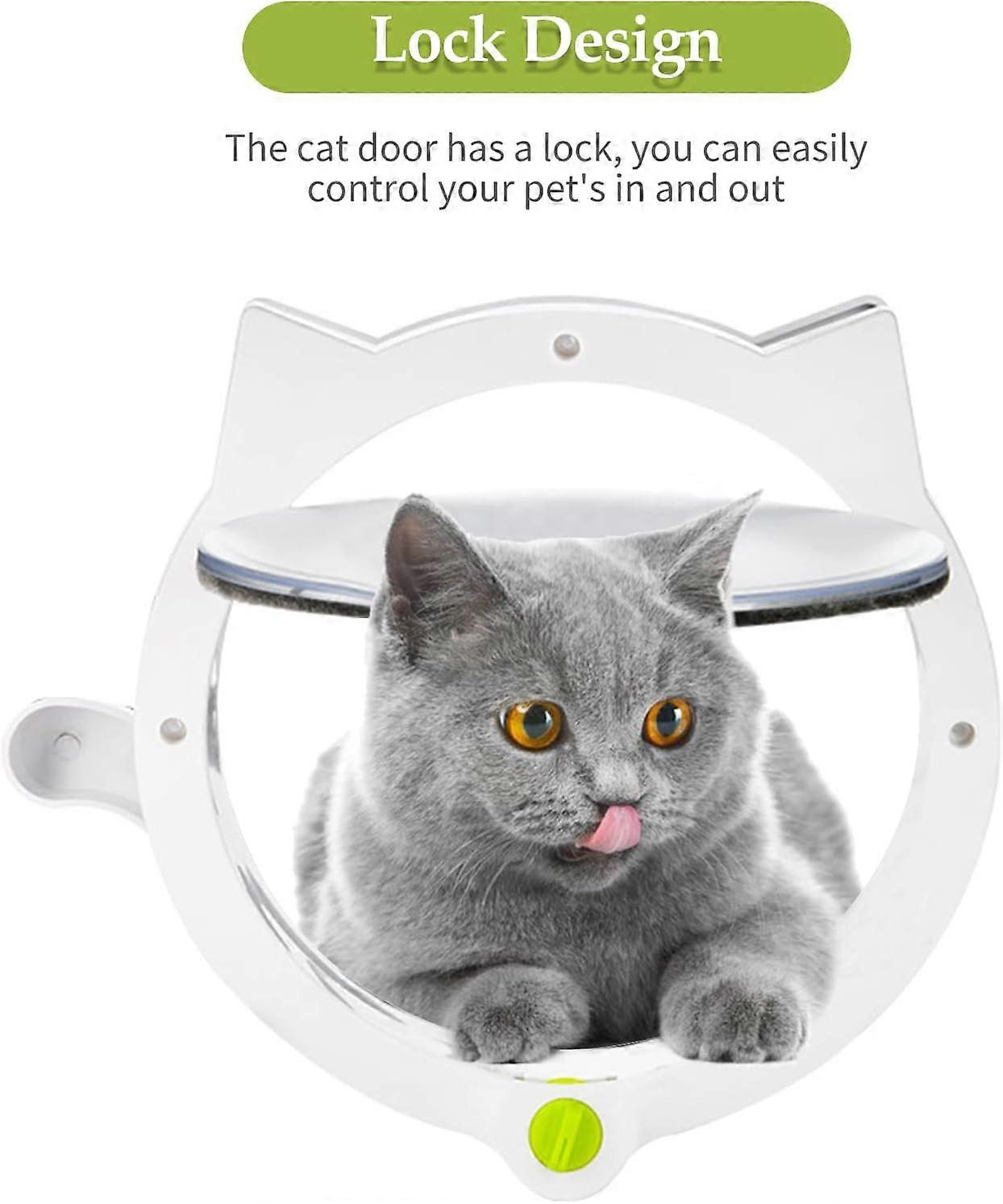 Cat Door Locking Cat Door for Interior and Exterior Doors Easy ...