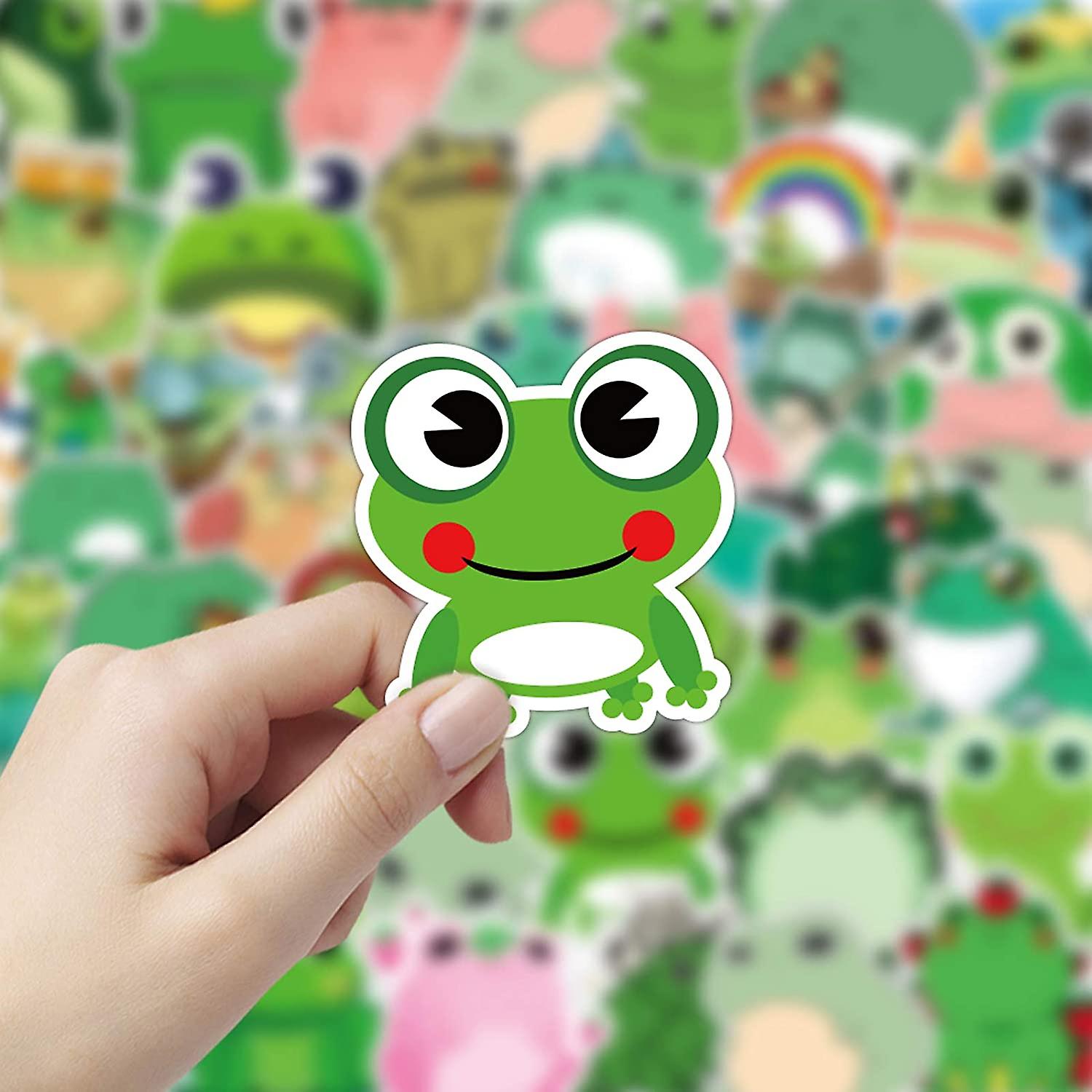 Frog Stickers| 50 Pcs | Vinyl Waterproof Stickers For Laptop,skateboard ...