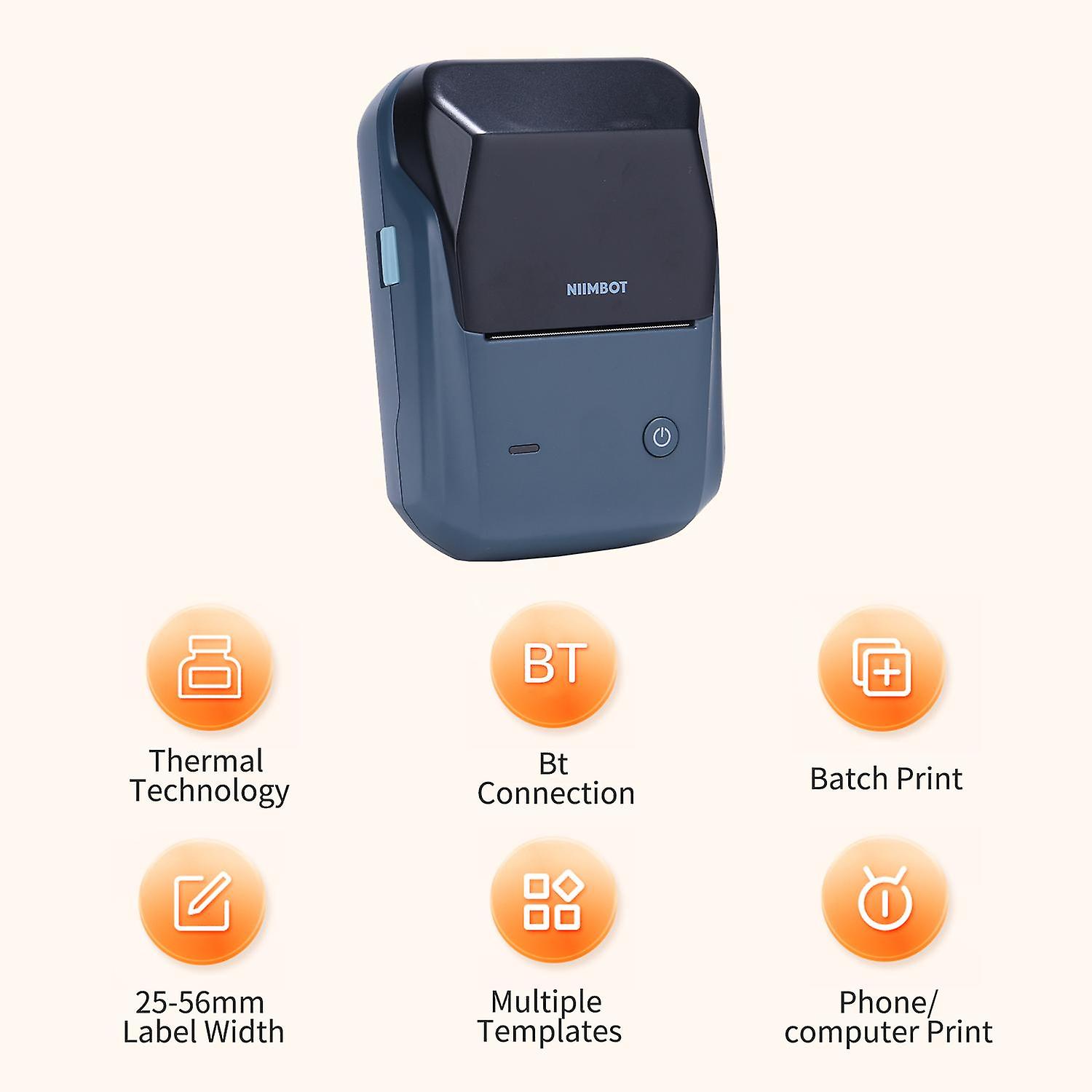 NIIMBOT B1 Pocket Thermal Label Maker BT Connect Compatible with iOS Android Microsoft | Fruugo UK