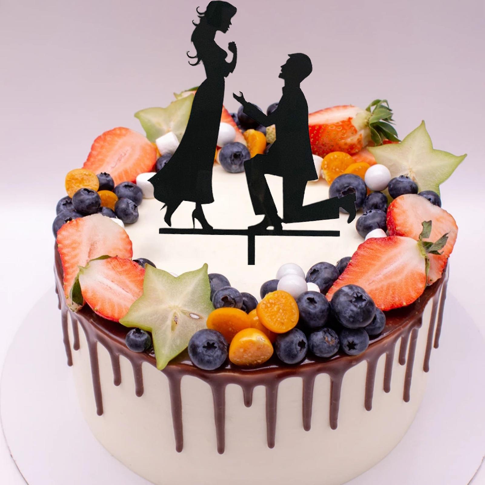 Birthday Cake Topper Smooth Edge Reusable Ornamental Hollow Design ...