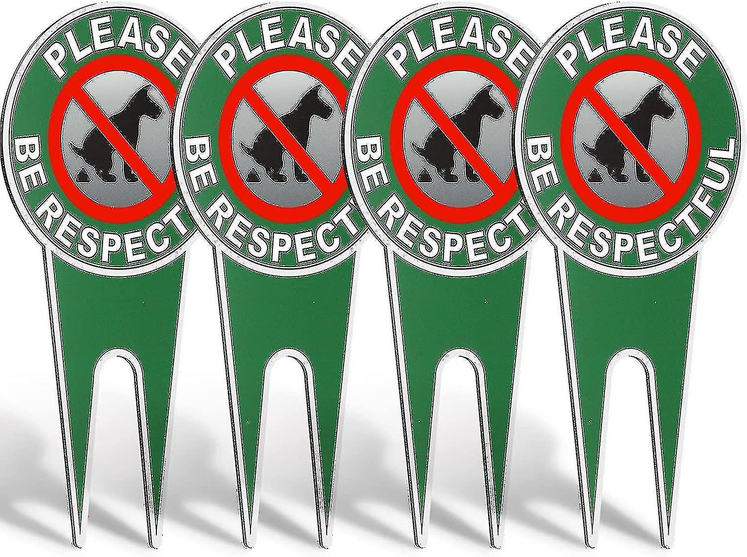 4 stycken Inga bajshundskyltar Var respektfulla ingen pooping hund ...