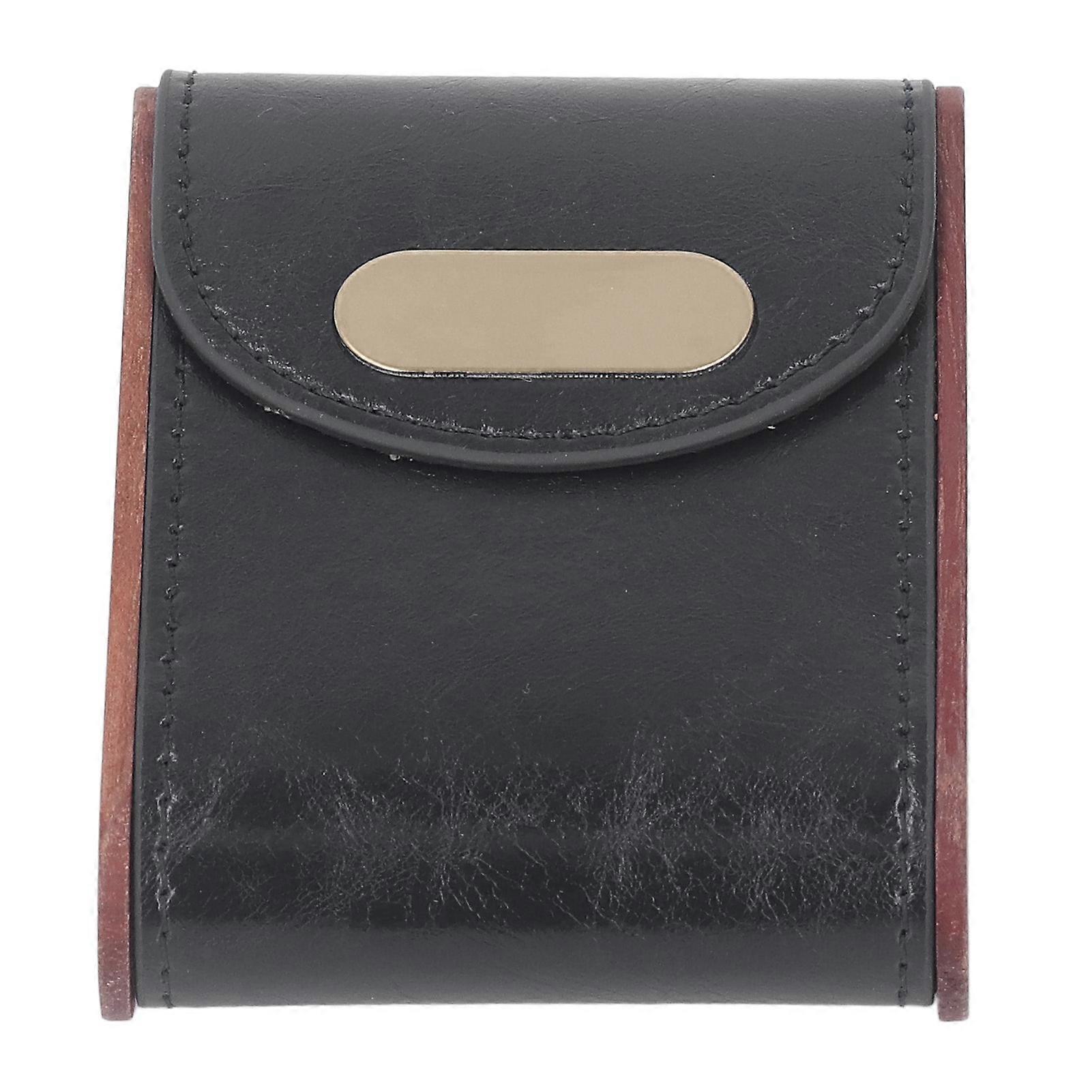 Wooden Cigar Case Box with PU Cover for 20 Cigarettes Smoking ...