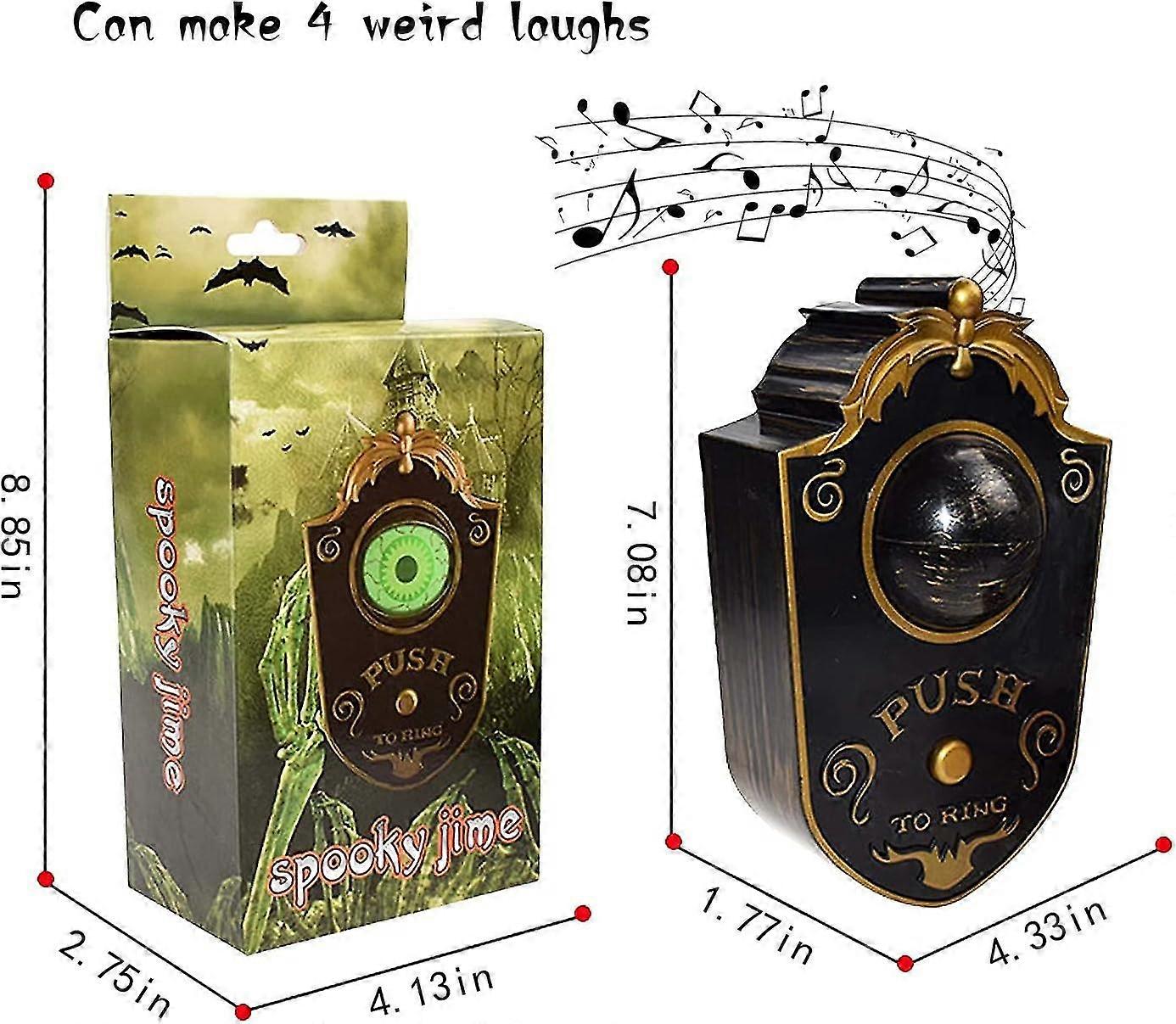 One Eye Light Up Animated Door Bell with Spooky Sounds, Kids Event ...