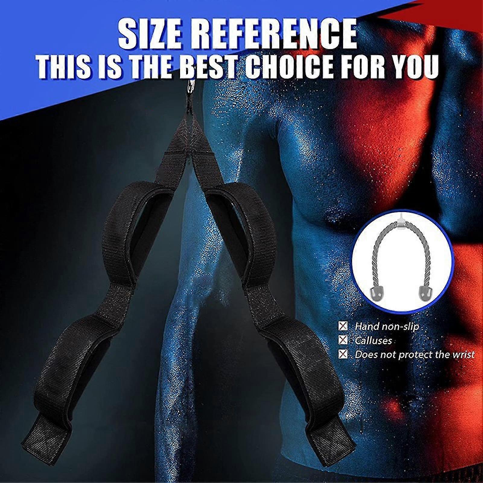 Tricep Rope Tension Rope Extra Long Fitness Equipment With D-ring ...