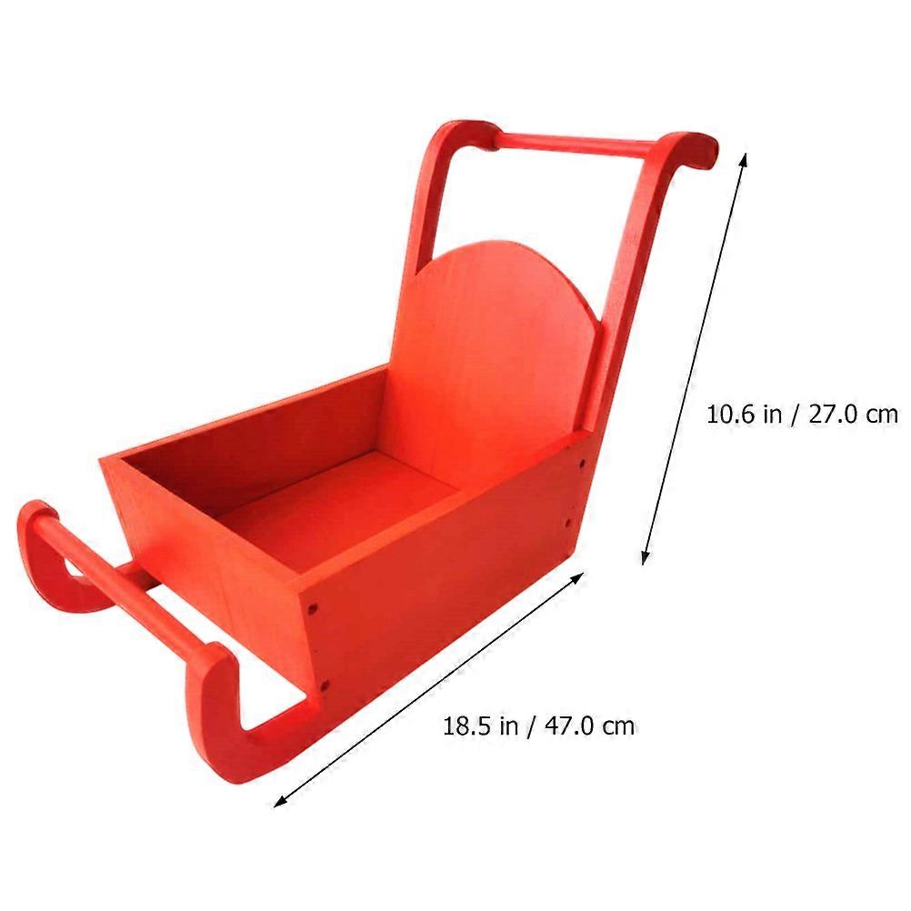 1Pc Newborn Photography Prop Baby Photo Shoot Christmas Sled Prop (Red ...