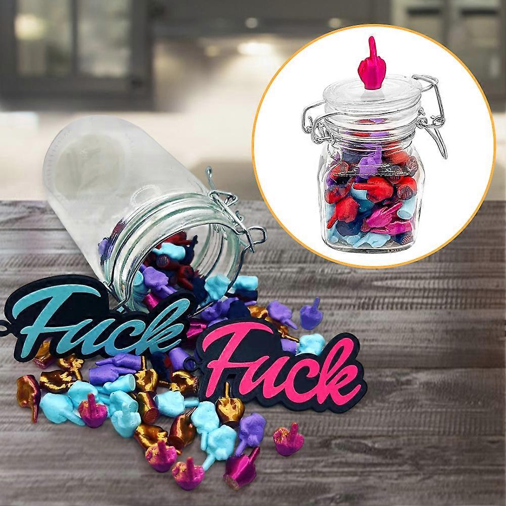 Jar Of Middle Fingers Funny Swear Jar Desk Decor 3D Printed Middle ...