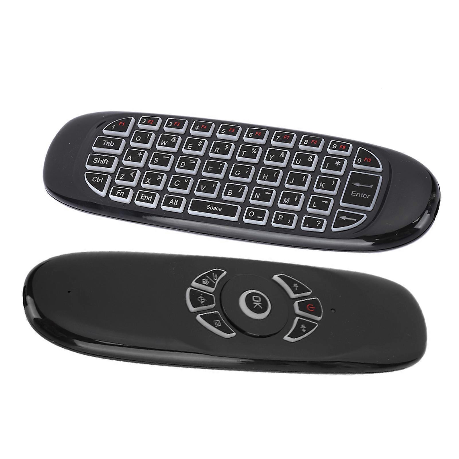Motion Sensing Air Fly Remote Mouse Keyboard with Colorful Backlight ...