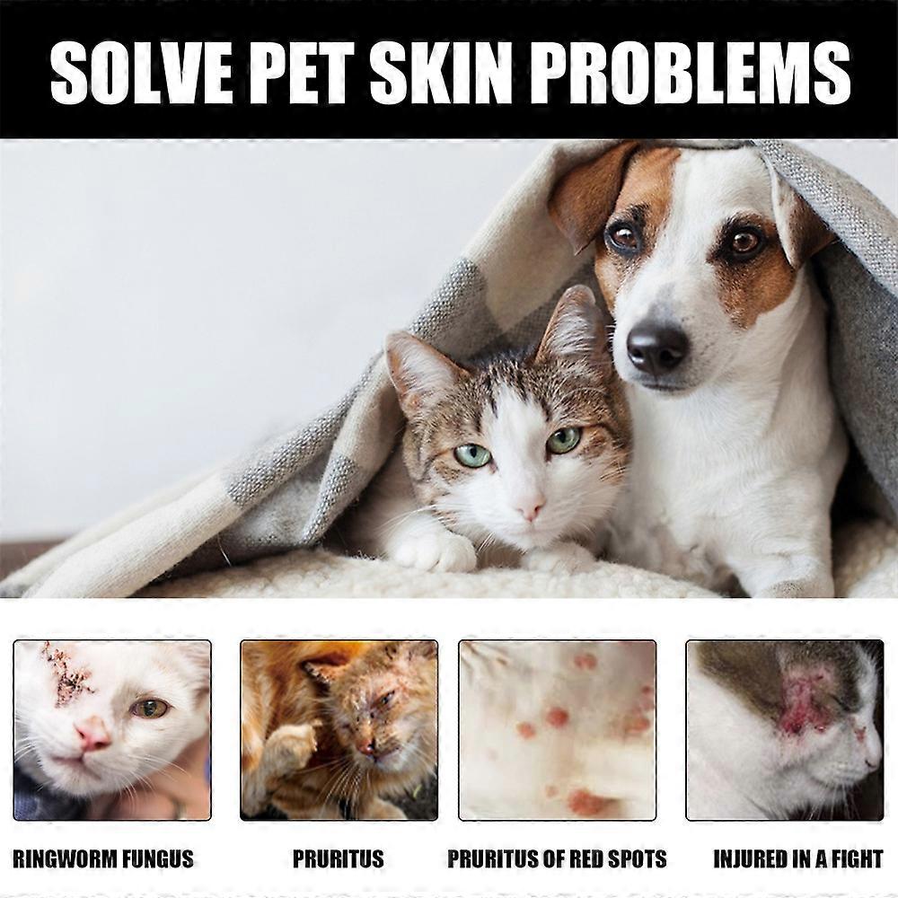 30ML Cat Ringworm Spray Skin Disease Itching Mite Relieve Ringworm ...