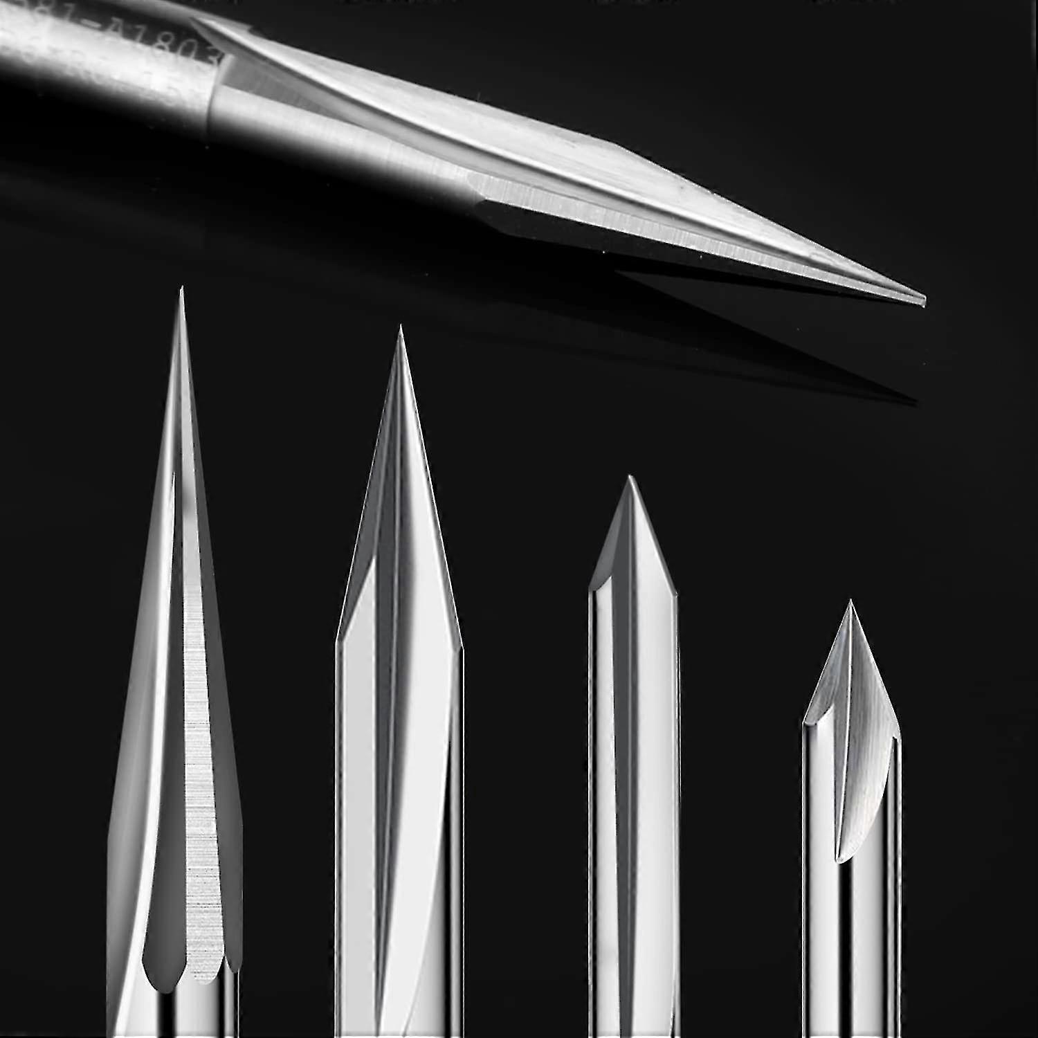 Cnc Router Bits Set 1/4 , Engraving Wood Carving Router Bit 6mm & 4mm ...