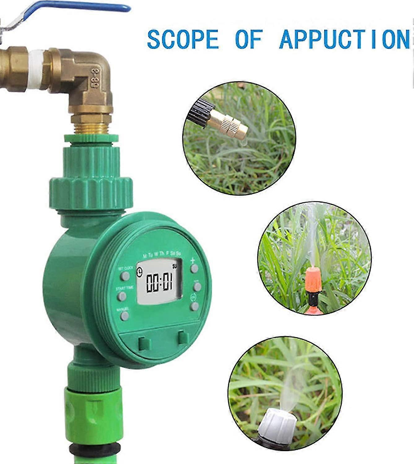Watering Timer - 1/2" And 3/4" Lcd Digital Sprinkler Programmable ...
