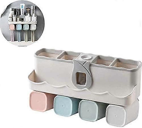 Toothbrush Holders ,Toothbrush Holder Rack Multi-Function Wall ,Hanging ...