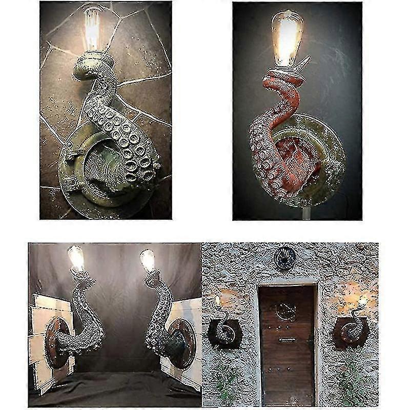 Retro Octopus Electric Light Tentacle Monsters With Bulbs Hanging On ...