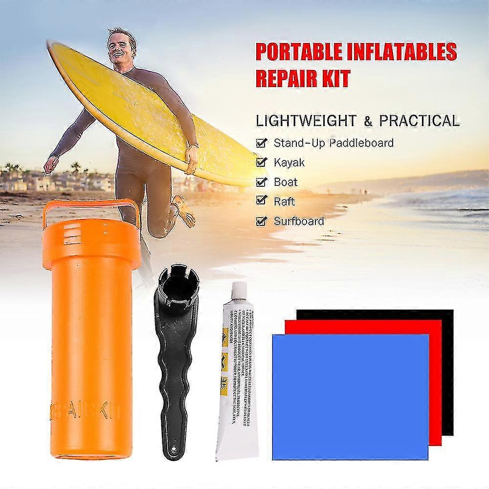 Sup Repair Kit With Pvc Patches And Glue For Inflatables Portable Stand ...