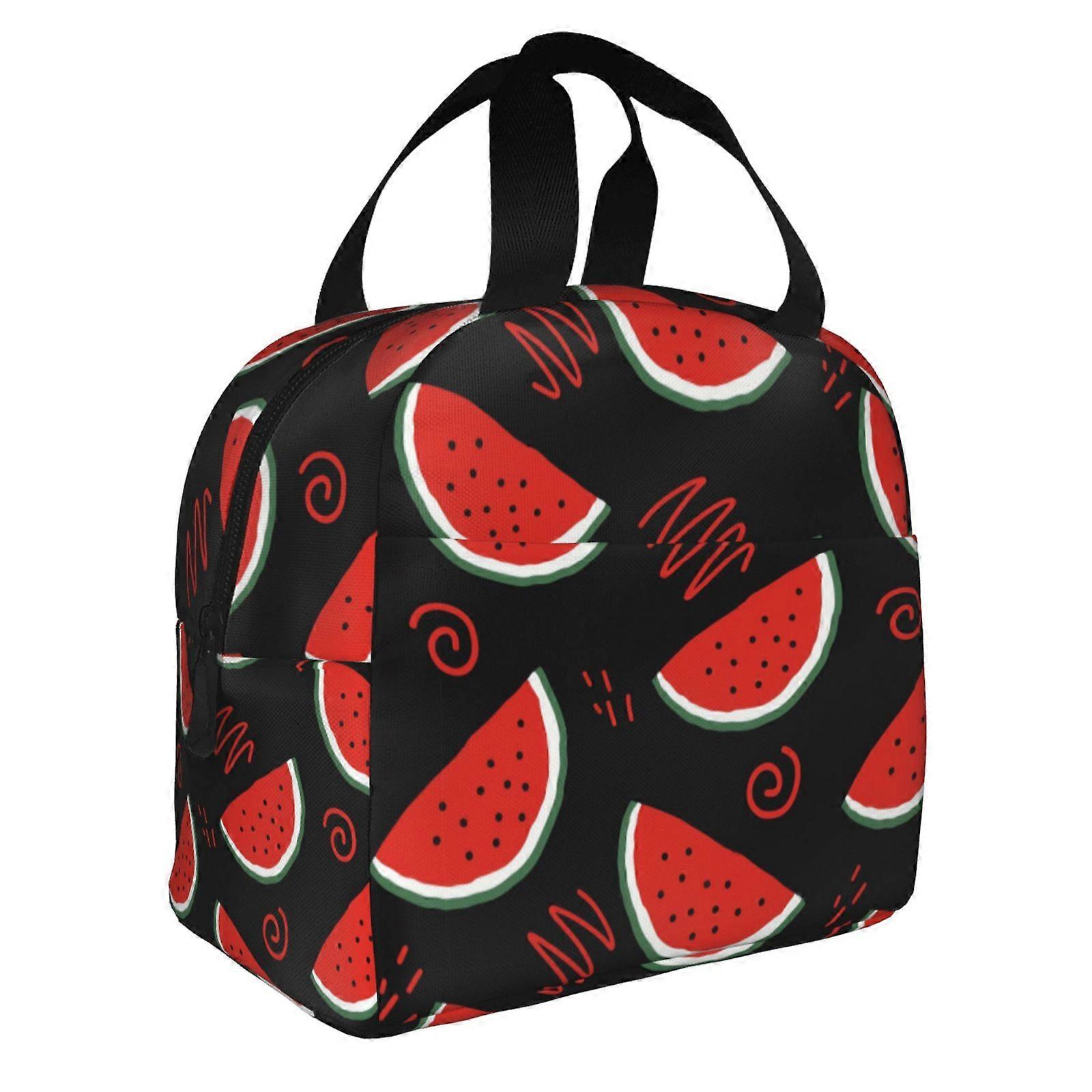 Cute Watermelon Lunch Bag Reusable Insulated Lunch Box Kawaii ...