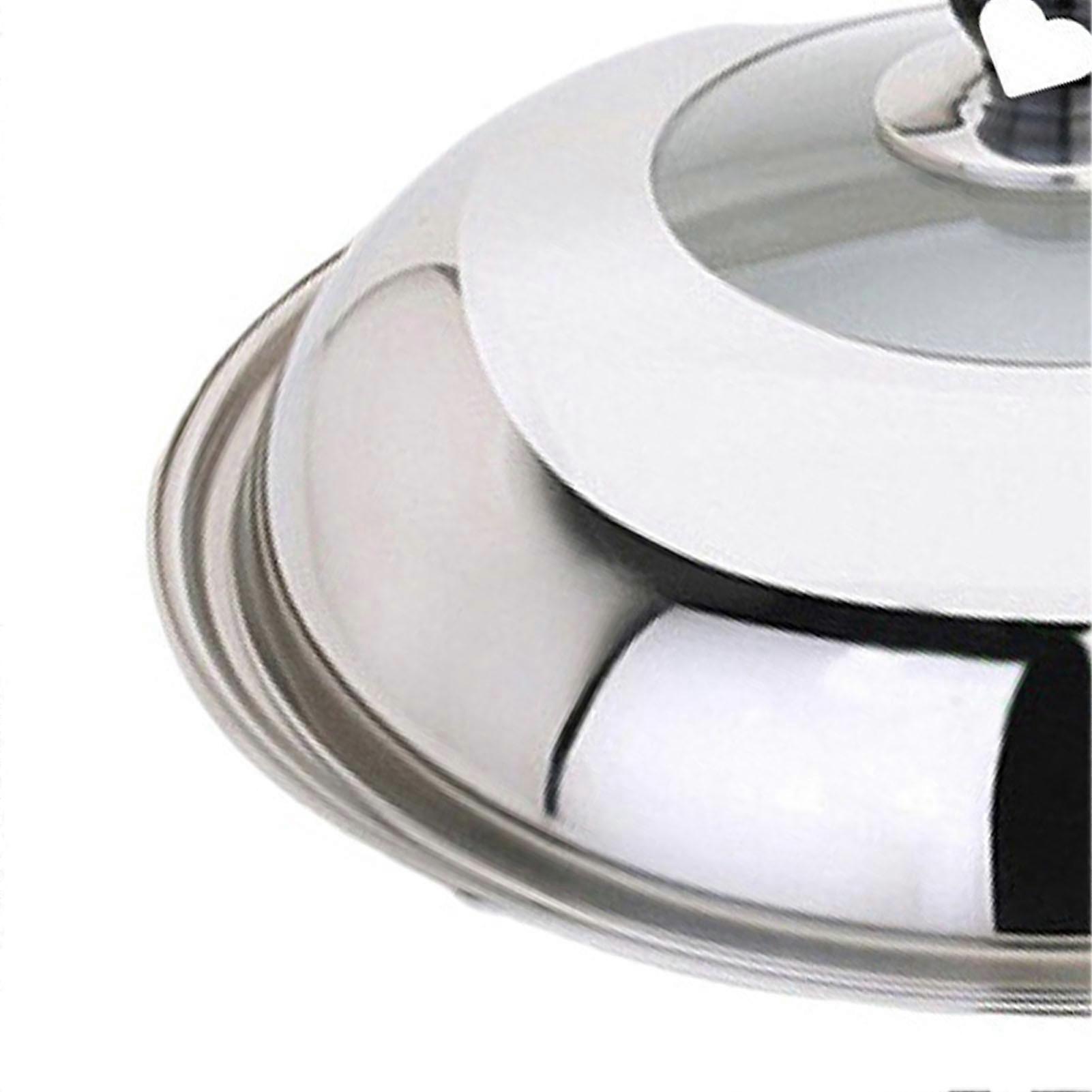 Pots Universal Lid Transparent Visible Glass and Stainless Steel ...