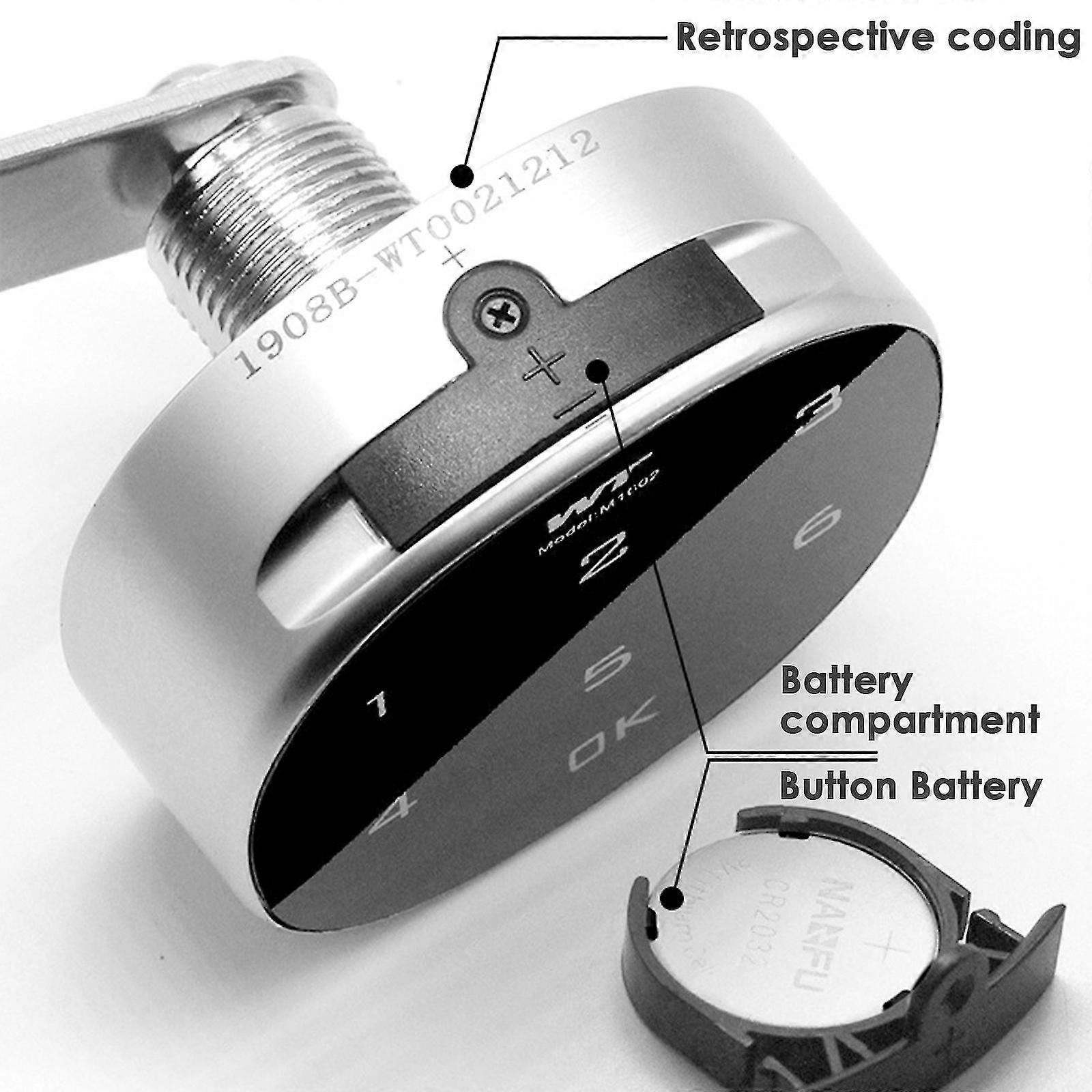 Smart Digital Touch Screen Electronic Password Door Lock Anti-theft ...