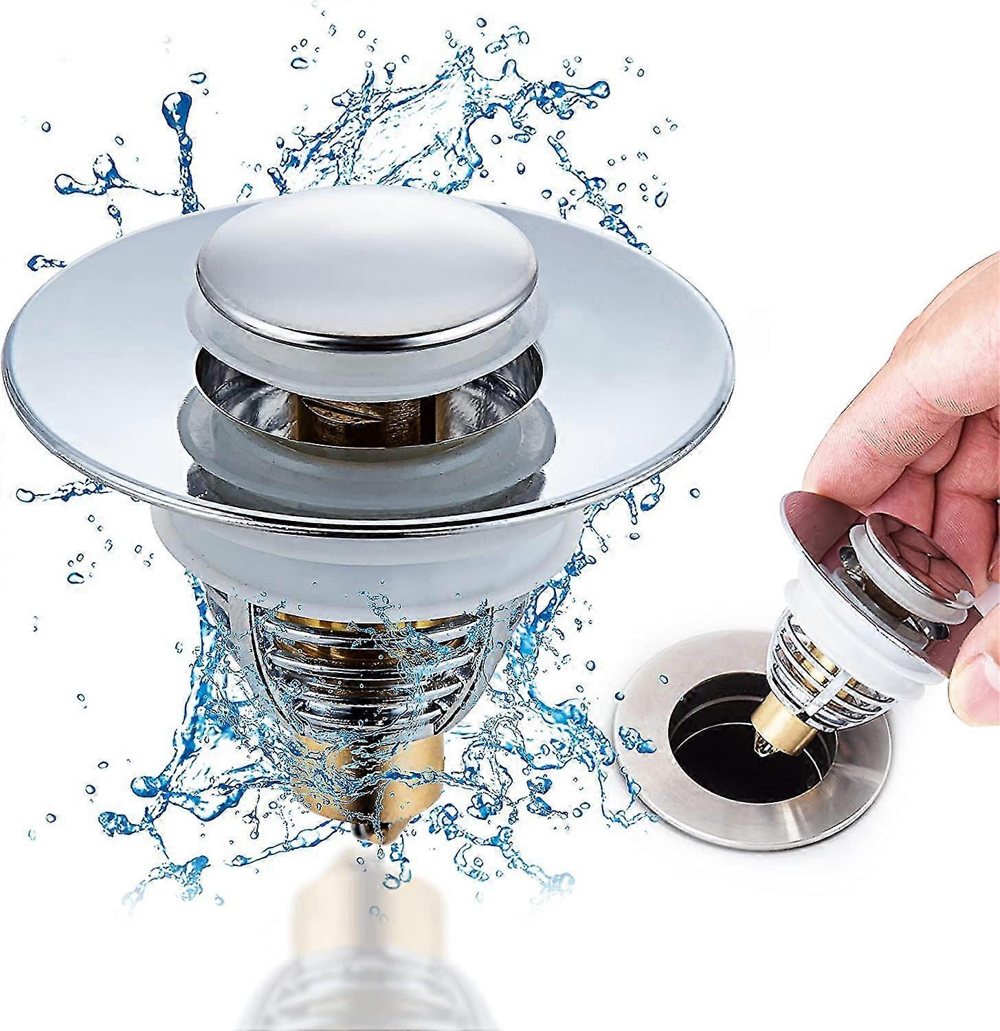 Rustfritt stål servant stopper, universell pop up anti-lukt servant ...