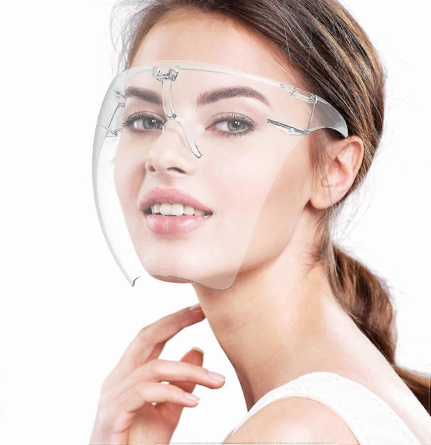Clear Face Shield Mask Googles Sunglasses Visor Anti-fog Transparent ...