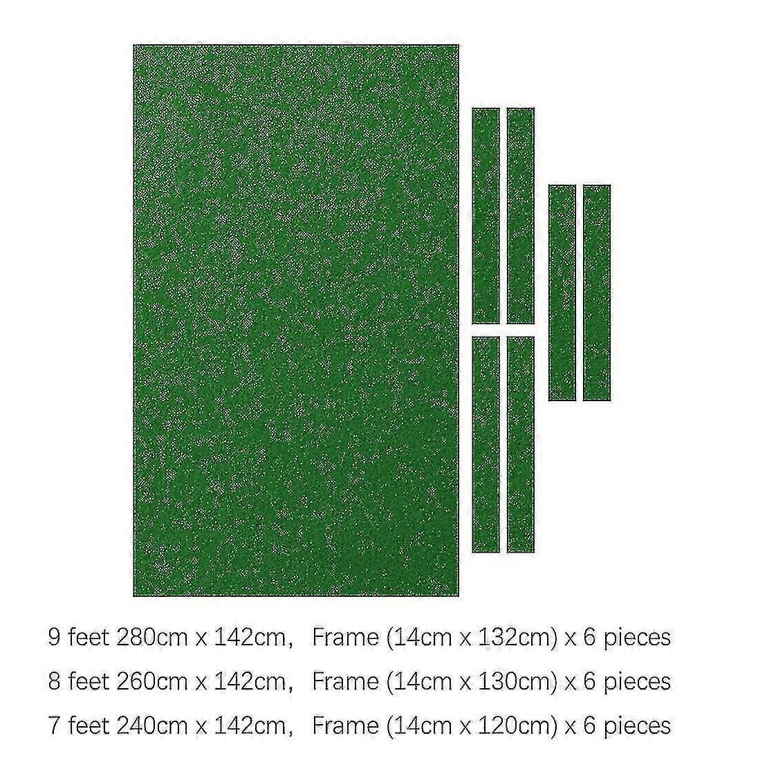 Heavy Duty 7ft /8ft /9ft Pool Snooker Table Cloth Felt Indoor Games ...