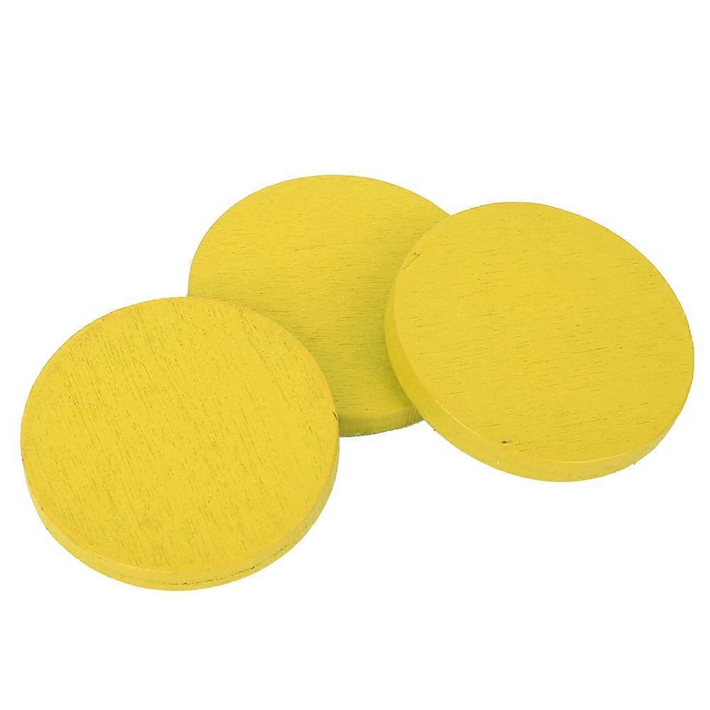50PCs Wooden Discs Educational Children Toys Environmental Handicrafts ...