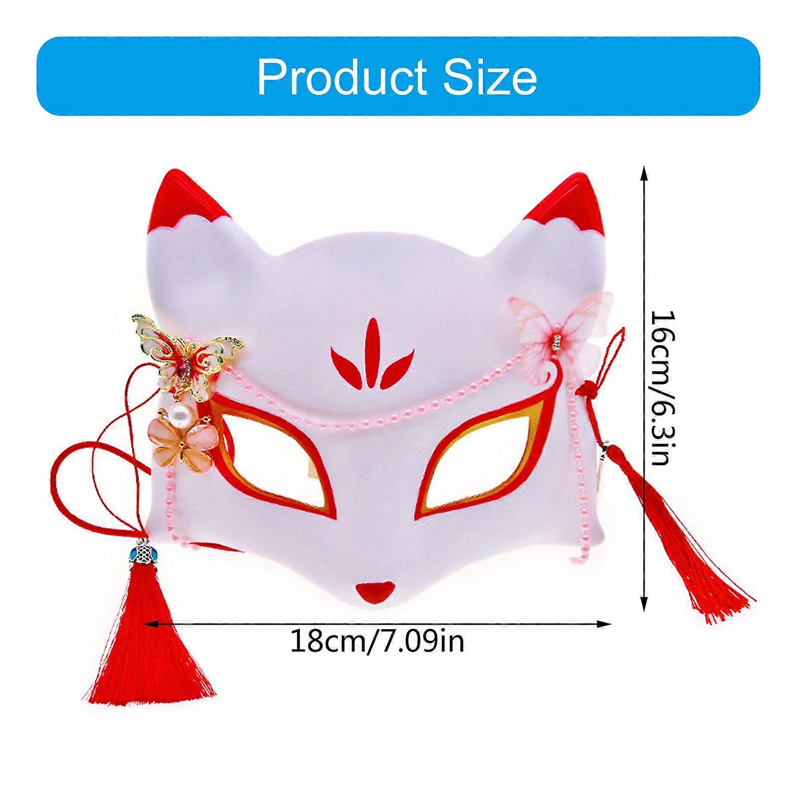 Cats Mask Anime Anime Foxes Mask Masquerade Mask Halloween Mask Party ...