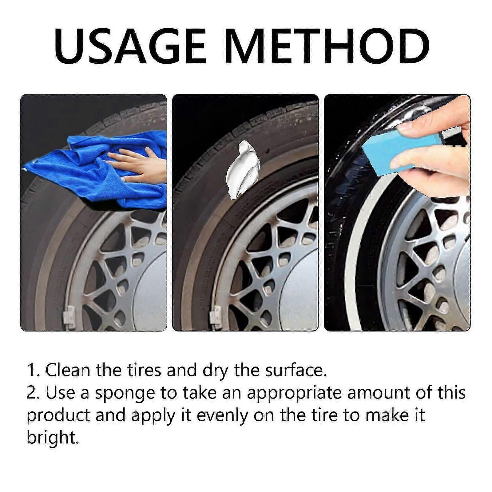 Tire Cleaner Paste - Nano-Silica Rust Remover for Automotive Tires ...