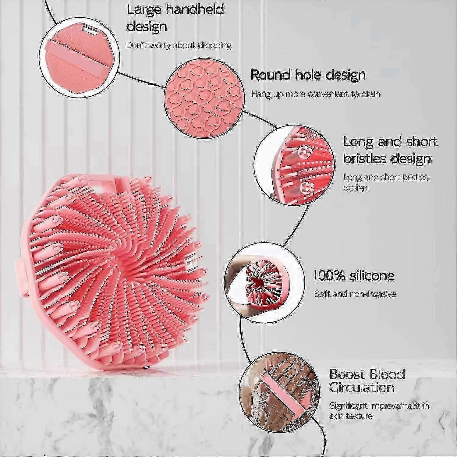 Silicone Body Scrubber with Exfoliating Features, 2025 Sud Bud for ...