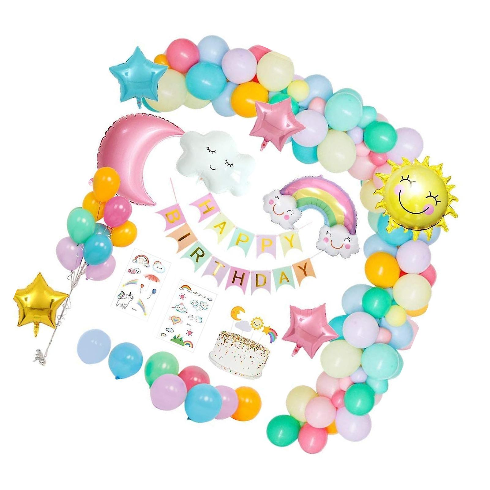 Birthday Party Balloon Set Sky Theme Reusable Thickened Eco Friendly ...