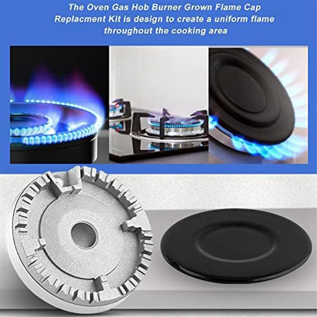 Universal Cooker Hat Set Surface Gas Stove Burner Caps and Burner Head ...