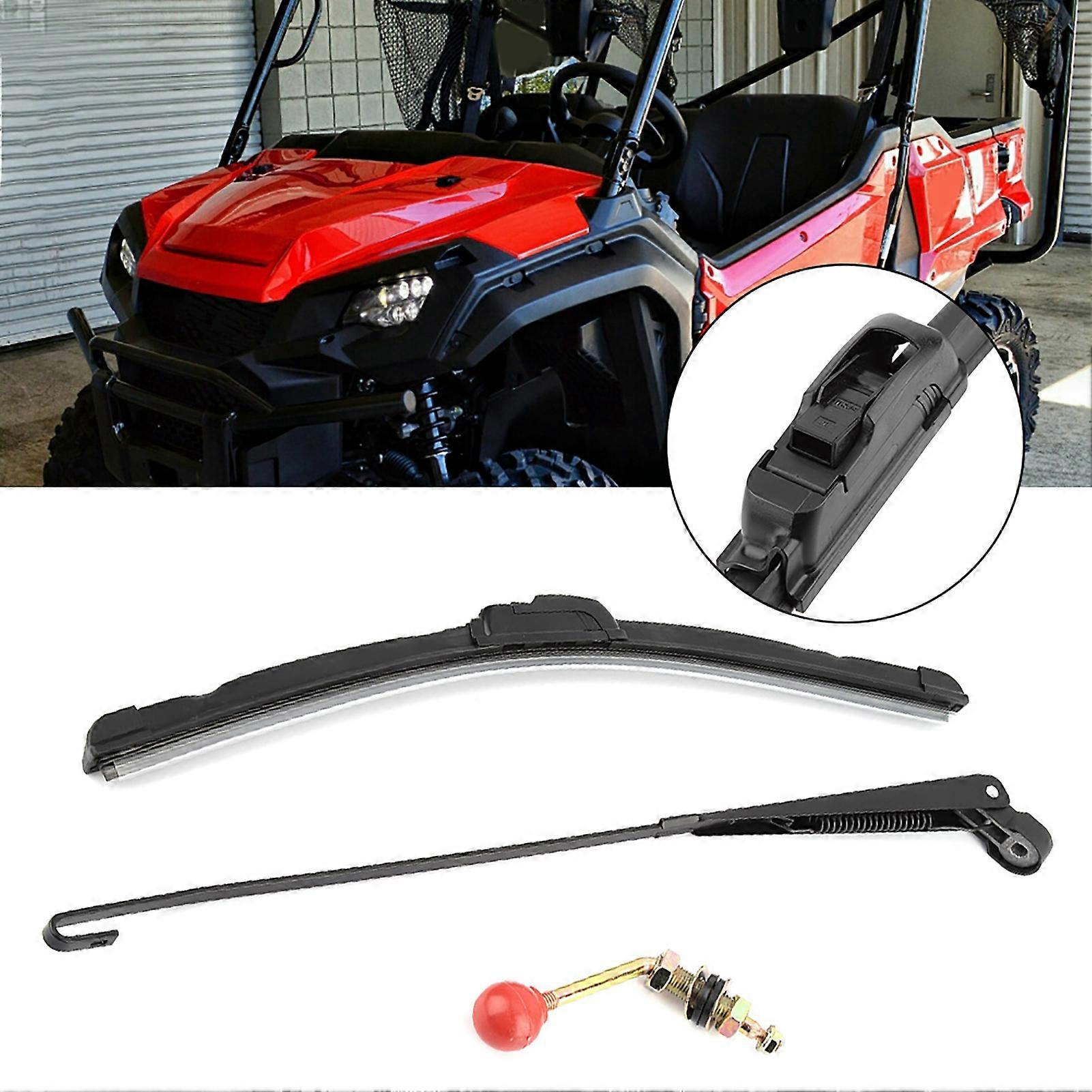 UTV Manual Hand Operated Windshield Wiper Blade Universal Replacement ...