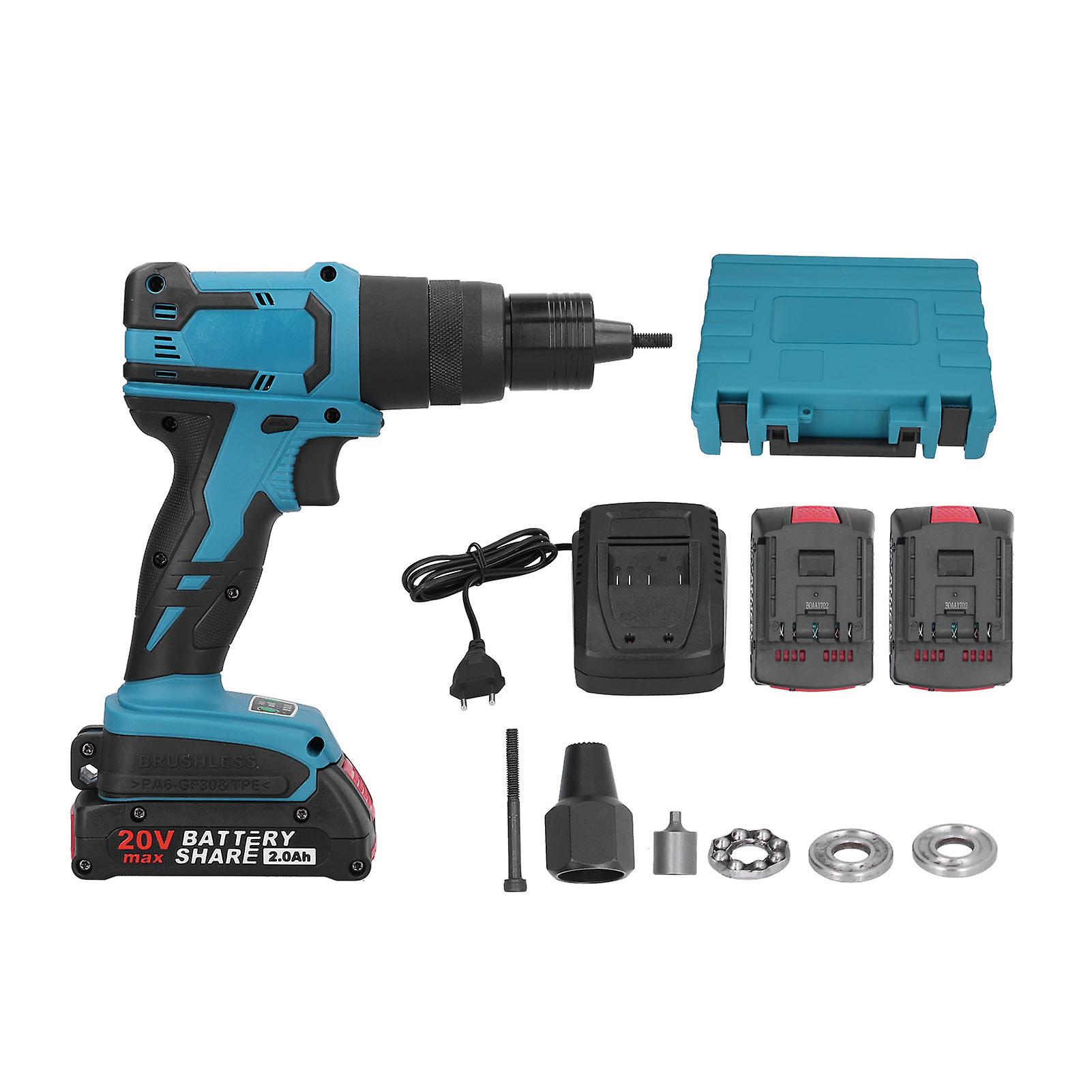 Electric Riveter Portable Cordless Rechargeable Riveting Gun KP‑LM68H ...