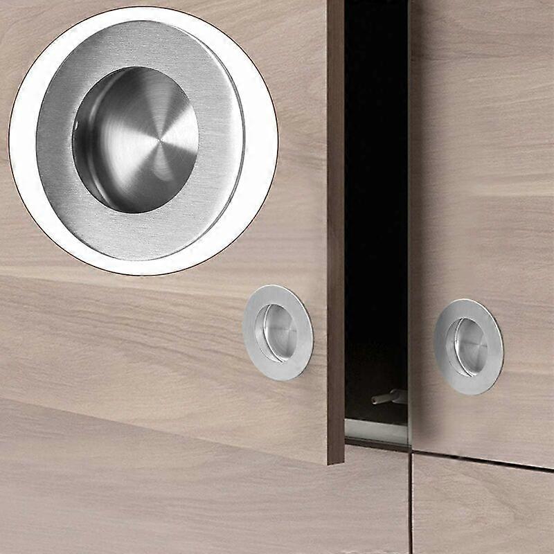 Stainless Steel Recessed Sliding Door Handles Round Invisible Groove ...