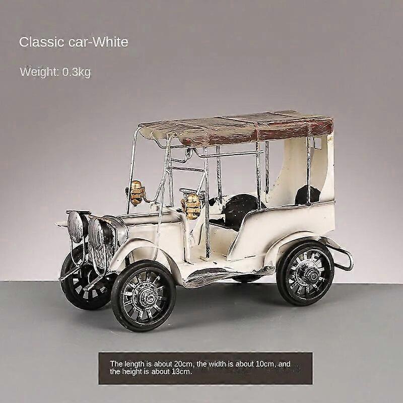 Motorcycle Model Retro Motor Figurine Metal Decoration Handmade Iron ...