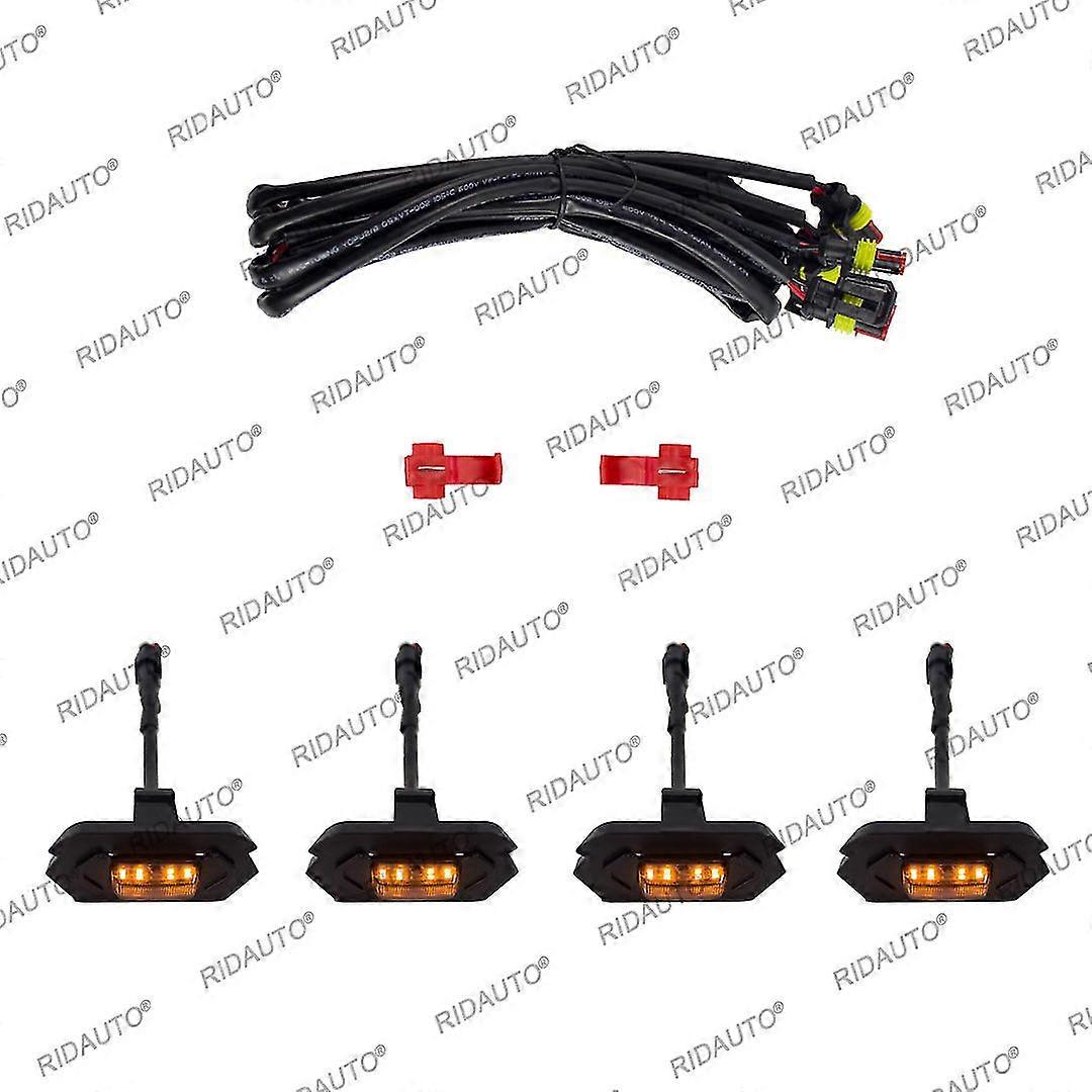 Amber LED car light Yellow Raptor Style Lamp Translucent Housing Fit ...